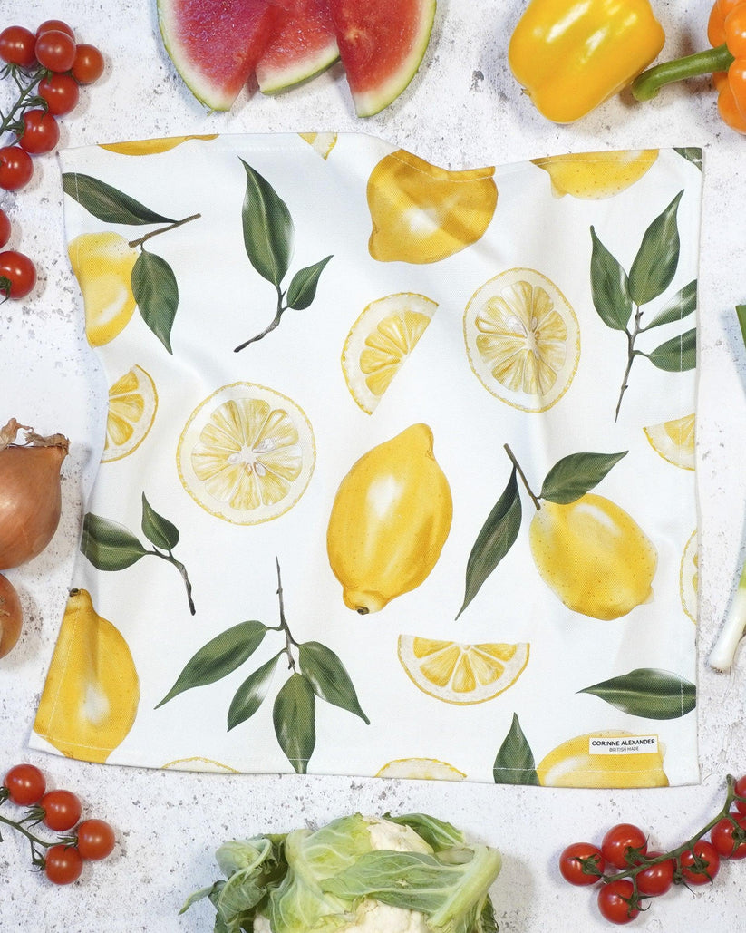 Lemon Napkin | Lemon Prints | Yellow | 100% Cotton | Tableware ...